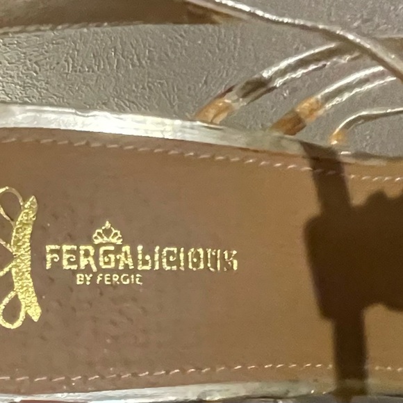 Fergalicious | Shoes | Gold Size 9 Fergalicious Gladiator Wedge Sandals ...